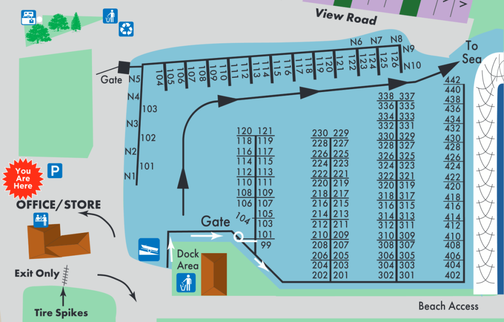 Marina and Boat Storage - Pacific Playgrounds Oceanside Resort